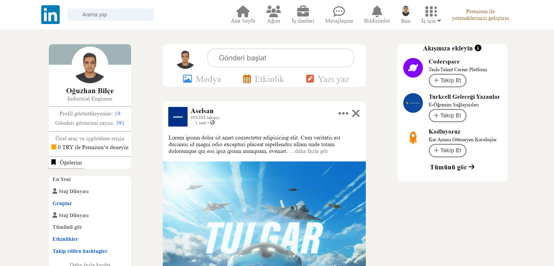 Oguzhan Bilce | Frontend Developer